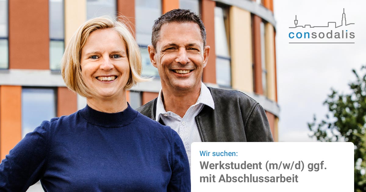 Job als Werkstudent (m/w/d) Social Media, ggf. in Kombination mit der Abschlussarbeit - consodalis